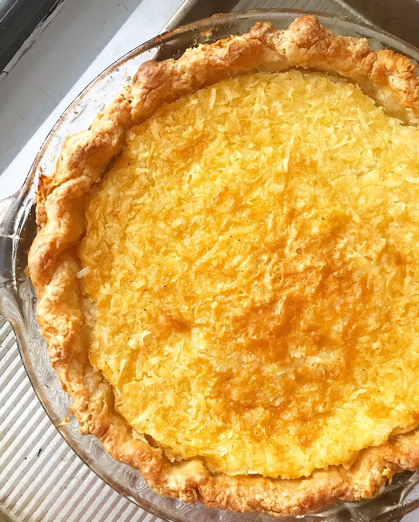 Coconut Custard Pie | e2 bakes brooklyn