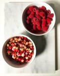 Raspberry Rhubarb Crisp | e2 bakes brooklyn
