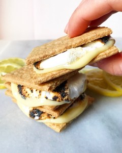 Lazy Lemon Curd + Lemon Meringue S’mores | e2 bakes brooklyn