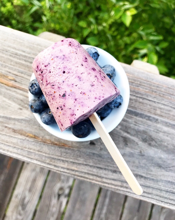 Blueberry Popsicles | e2 bakes brooklyn
