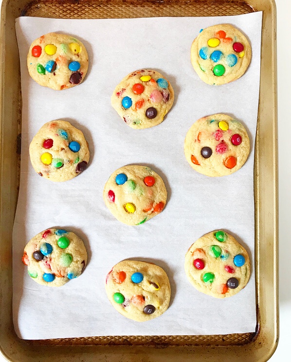 M&Ms Cookies | e2 bakes brooklyn