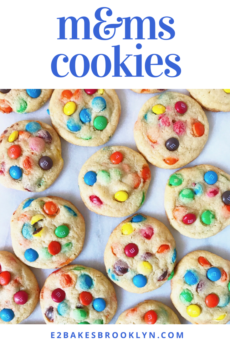 M&Ms Cookies | e2 bakes brooklyn