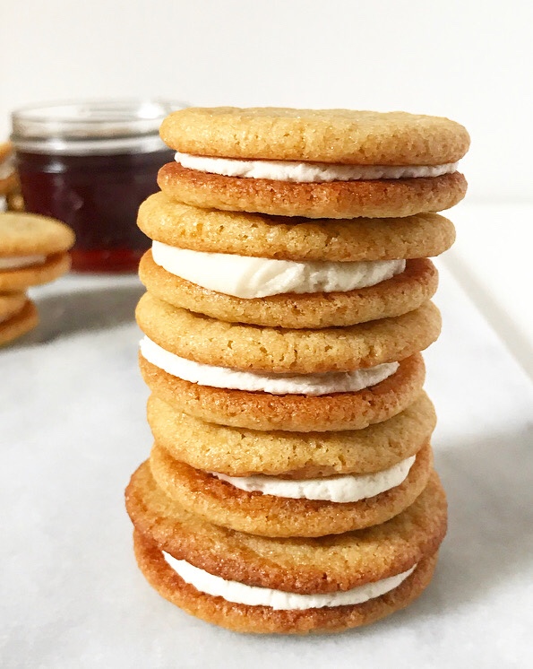 Maple Creme Sandwich Cookies | e2 bakes brooklyn