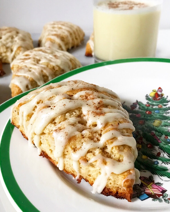 Eggnog Scones | e2 bakes brooklyn