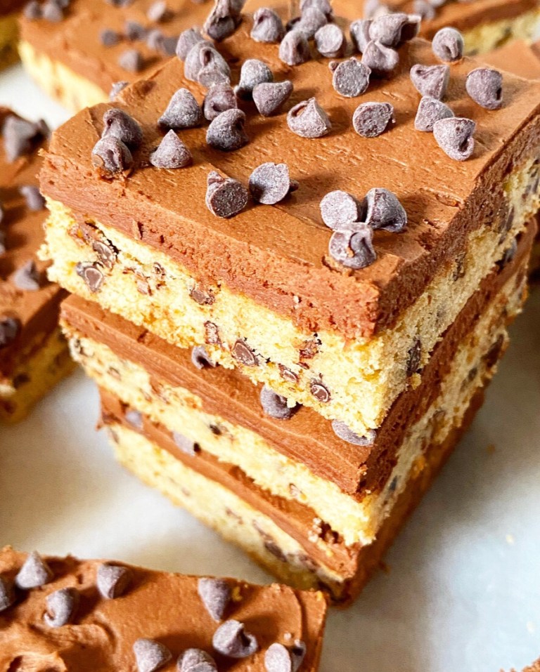 Chocolate Chip Cookie Squares | e2 bakes brooklyn