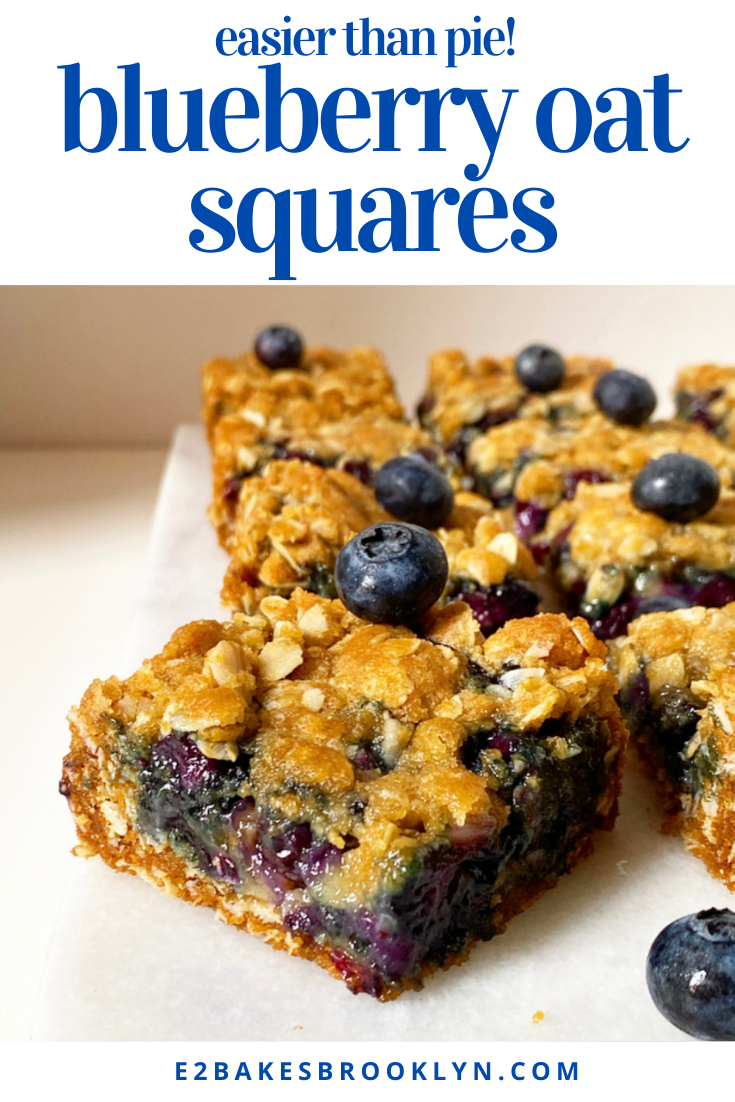 Blueberry Oat Squares | e2 bakes brooklyn