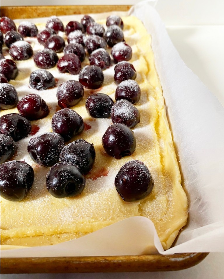 Cherry Almond Tart | e2 bakes brooklyn