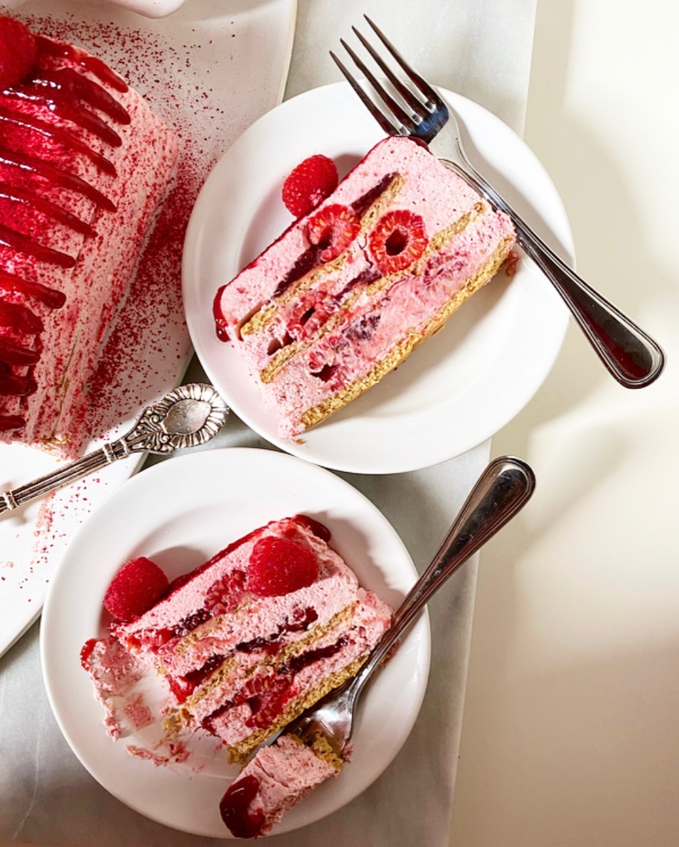 Triple Raspberry Icebox Cake | e2 bakes brooklyn