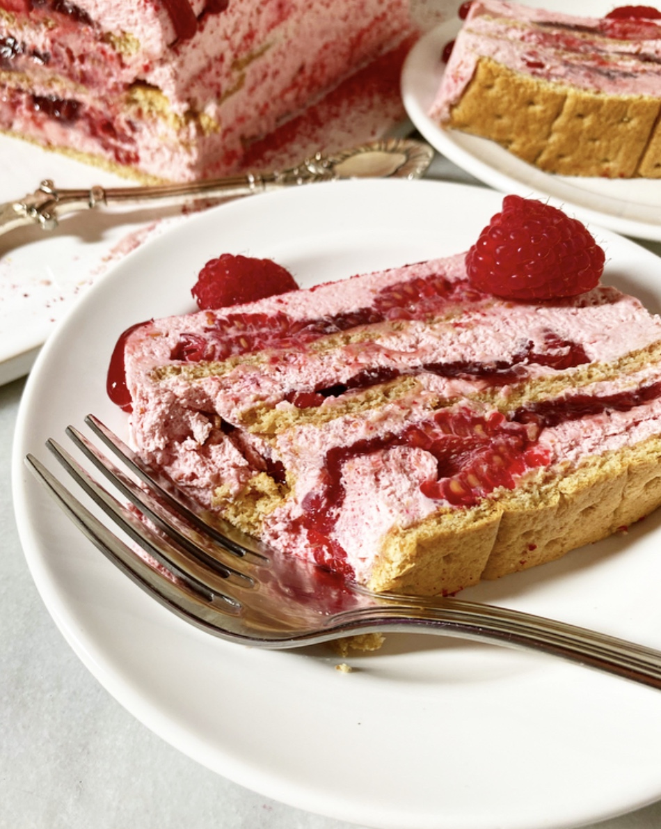 Triple Raspberry Icebox Cake | e2 bakes brooklyn