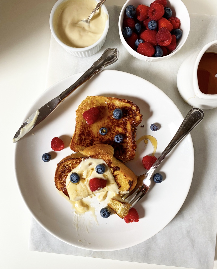 Sour Cream French Toast | e2 bakes brooklyn