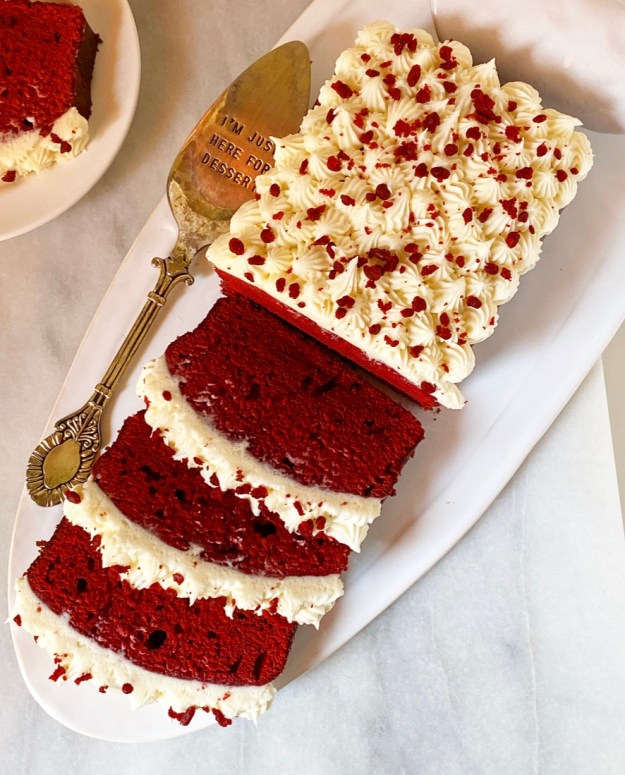 Red Velvet Loaf Cake | e2 bakes brooklyn